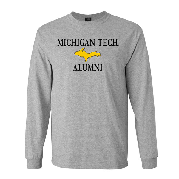 #13Cc Michigan Tech Alumni Classic Long-Sleeve Tee From MV Sport ...