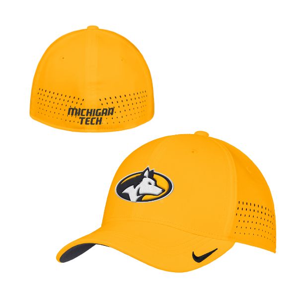 #20L Michigan Tech Flex Hat With Embroidered Logo From Nike | Michigan ...