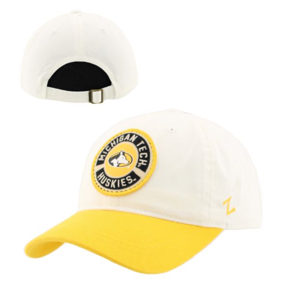 #21Ee Michigan Tech Huskies Embroidered Cap With Printed Logo From ...